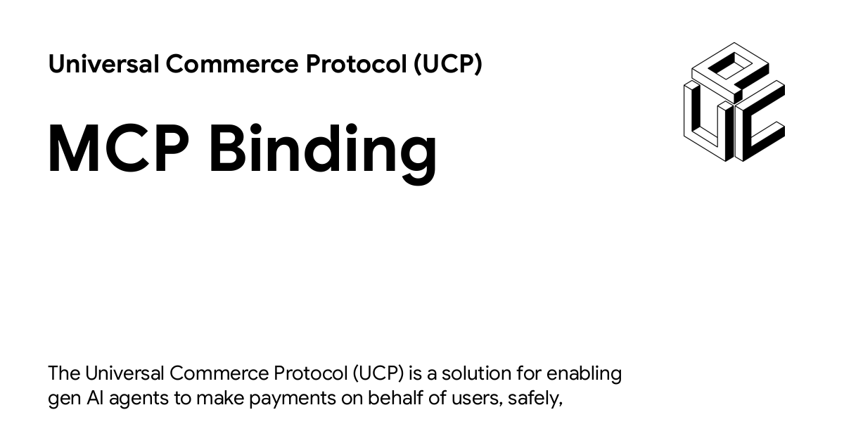 MCP Binding - Universal Commerce Protocol (UCP)
