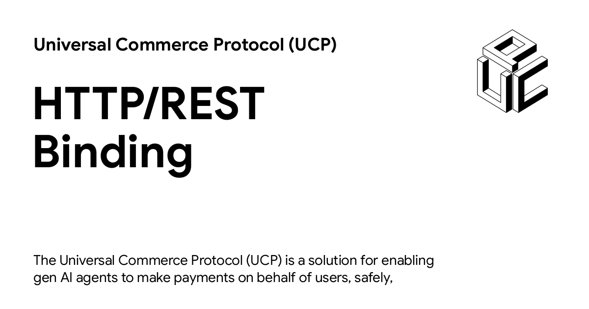 HTTP/REST Binding - Universal Commerce Protocol (UCP)